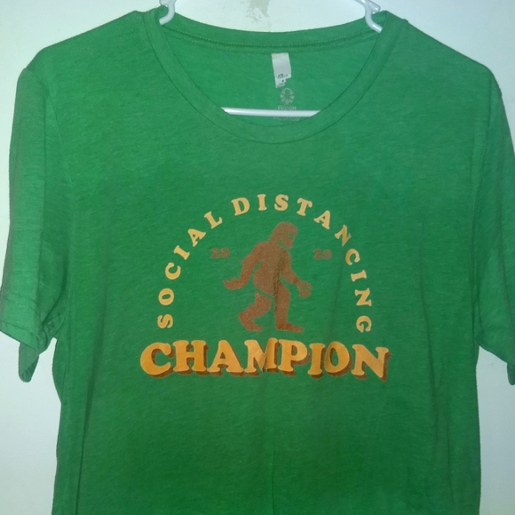 Shirts | Bigfoot Social Distancing Champion Tshirt Yeti Sasquatch Funny ...